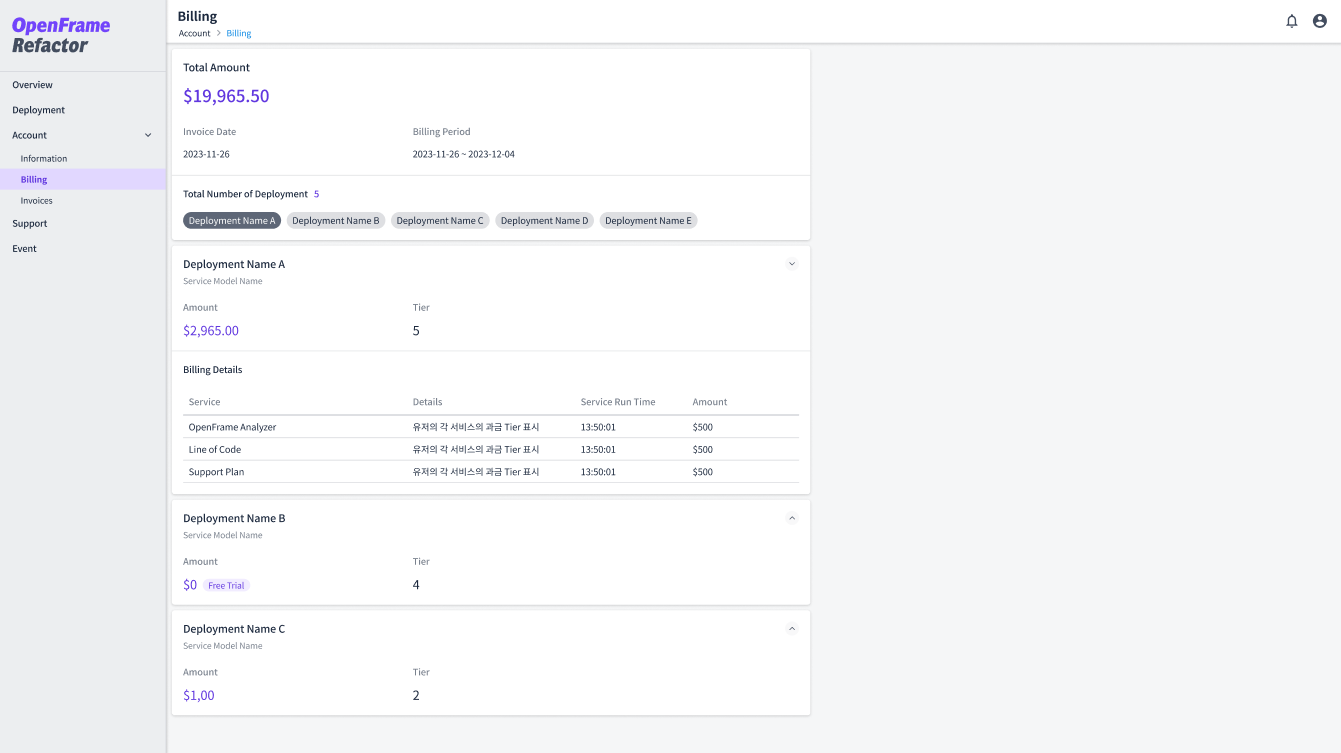 Account Billing | Documentation